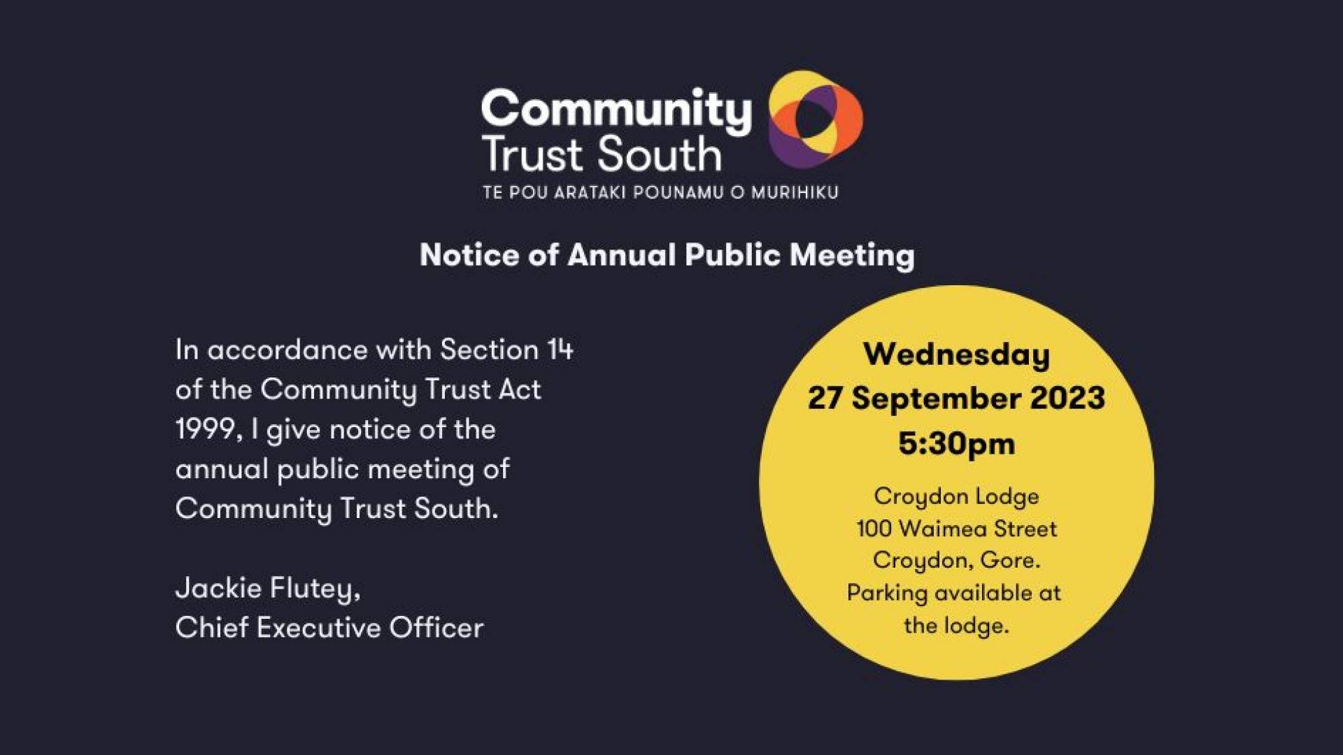 Community Trust South - Diverse Funding for the South of New Zealand